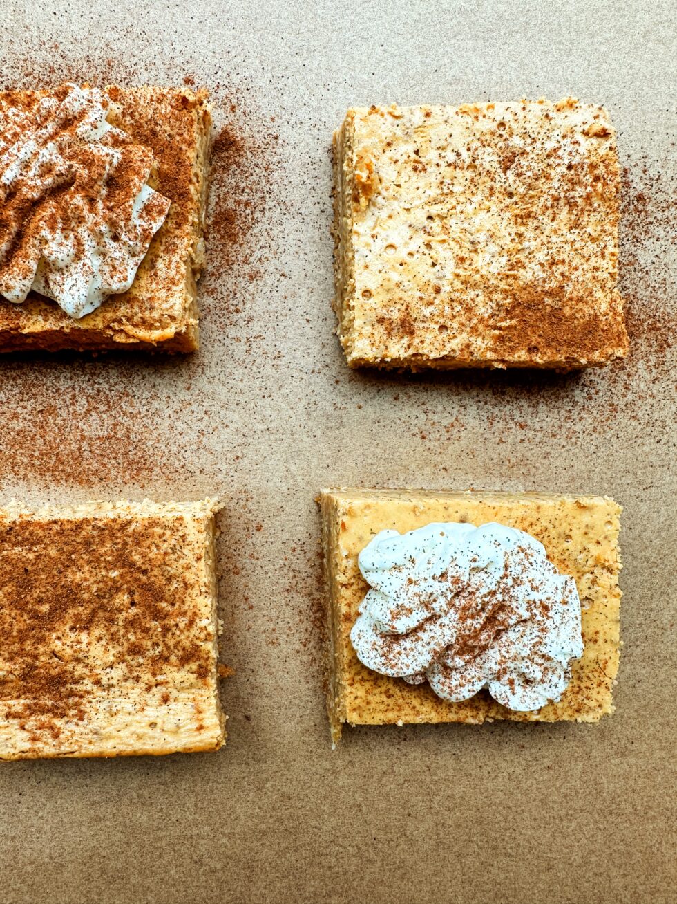 Cottage Cheese Pumpkin Bars